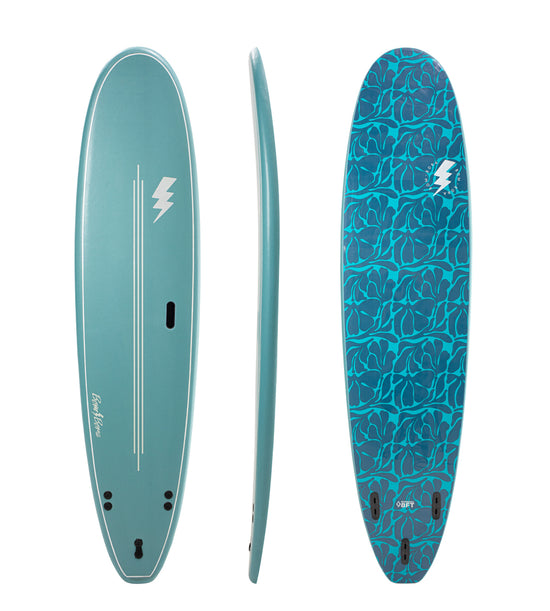 Bom Bora Softboard - Blue Leaves – The Surfboard Warehouse Australia