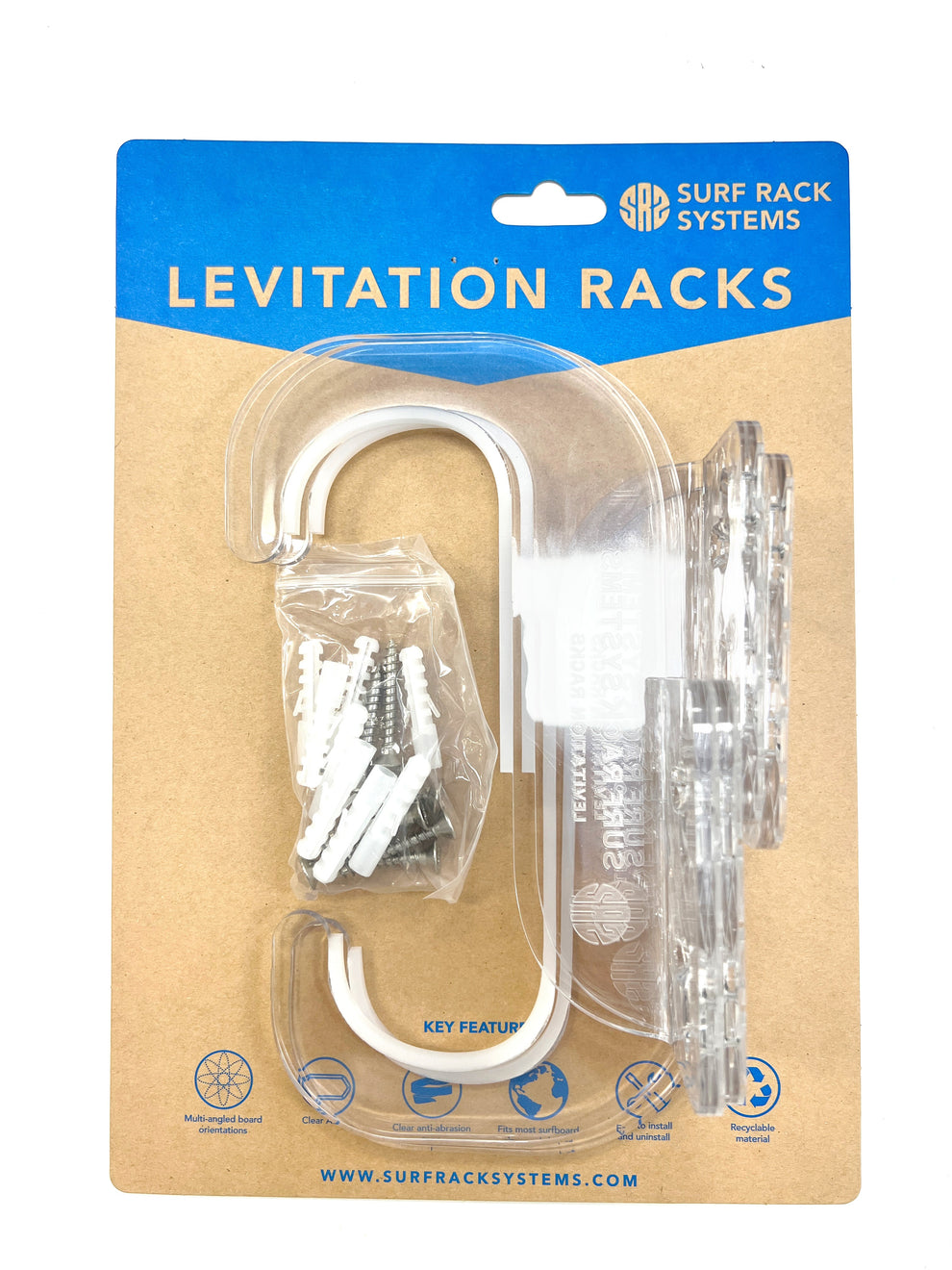 Clear Levitation Surfboard Wall Rack – The Surfboard Warehouse Australia