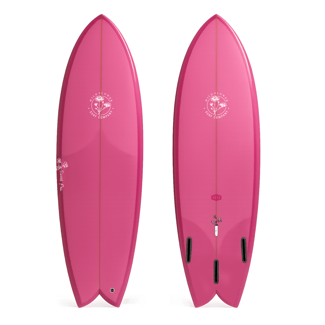 Wildflower Sweet Pea - Hot Pink Surfboards – The Surfboard Warehouse ...