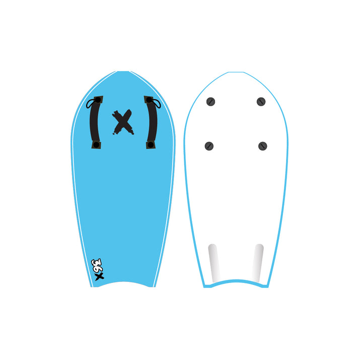 Random X Bodyboard - Towable Blue 36" – The Surfboard Warehouse Australia
