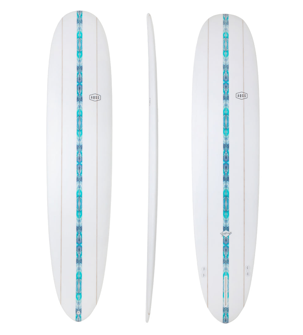 Boulevard Longboard - Blue Stripe 9.0 Surfboards – The Surfboard ...